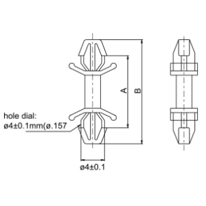 Arrowhead Nylon PCB Support Spacers | PCB Support Pillars Dual Locking ...