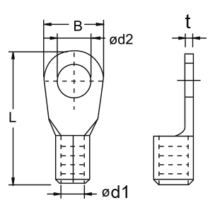 DIN Non-Insulated Ring Terminals | Wire Connectors & Wire Terminals ...
